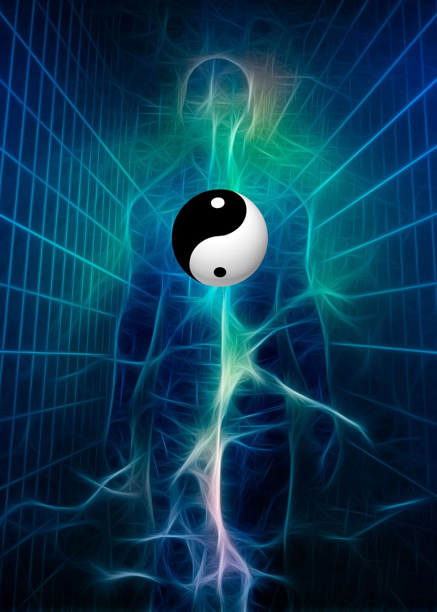 'Yin Yang Human' Poster by Bruce Rolff | Displate