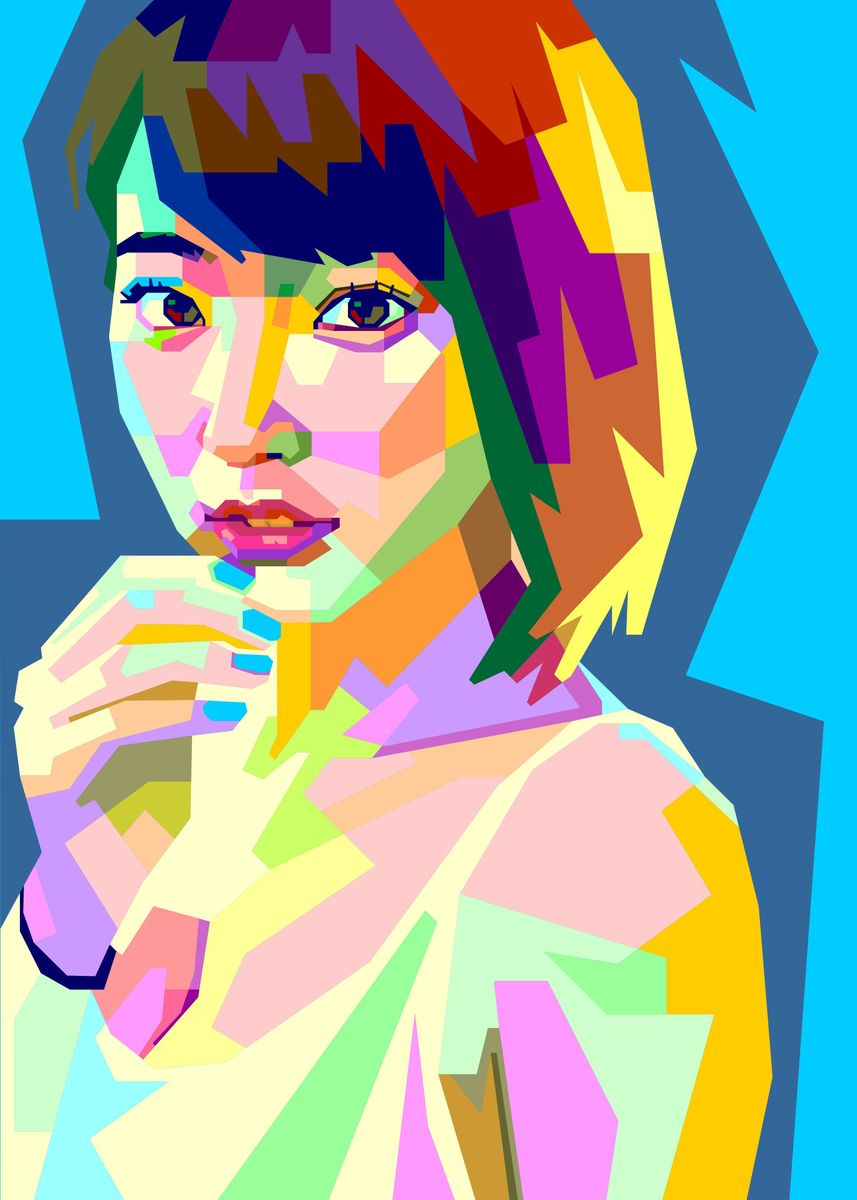 'Cute Girl' Poster by Barnawi Madjiani Thahir | Displate