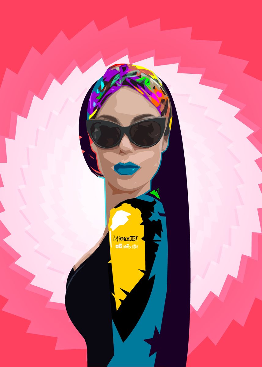 'Model Girl' Poster, picture, metal print, paint by zelko radic bfvrp ...