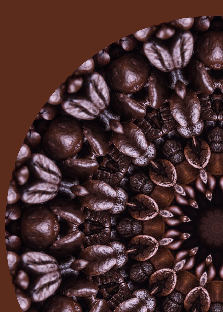 'Coffee Mandala' Poster by Teresita Gonzalez-Crespo | Displate