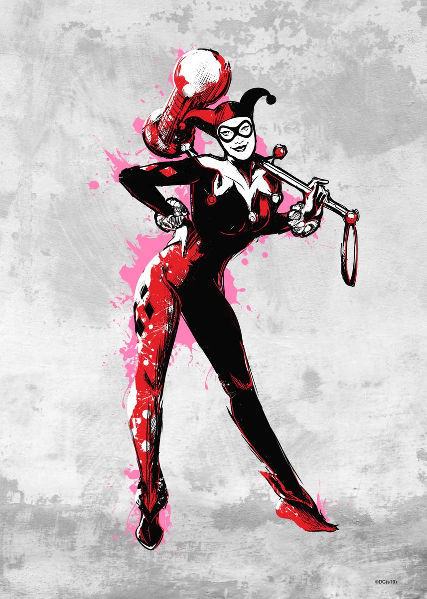 'Hello Puddin' Poster, picture, metal print, paint by DC Comics | Displate