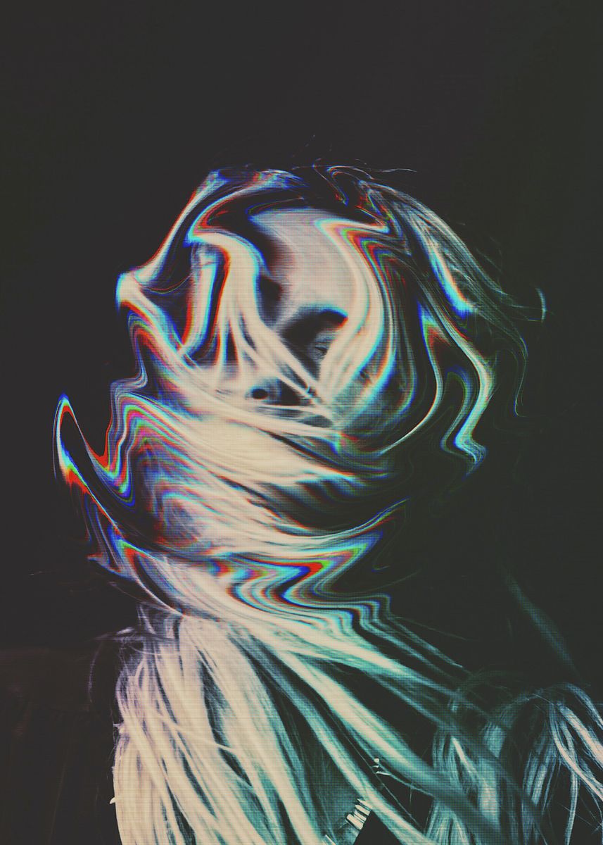 'Absent' Poster, picture, metal print, paint by seam less | Displate