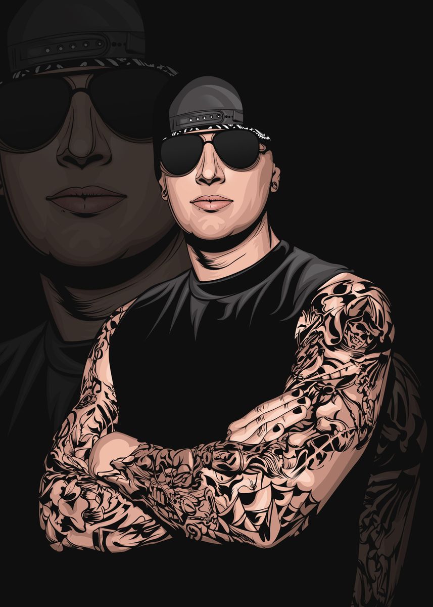 'M Shadows' Poster by denvector | Displate