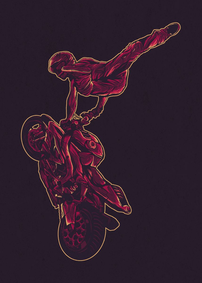 'STUNTMAN ARTWORK' Poster by Muhammad Sulton | Displate