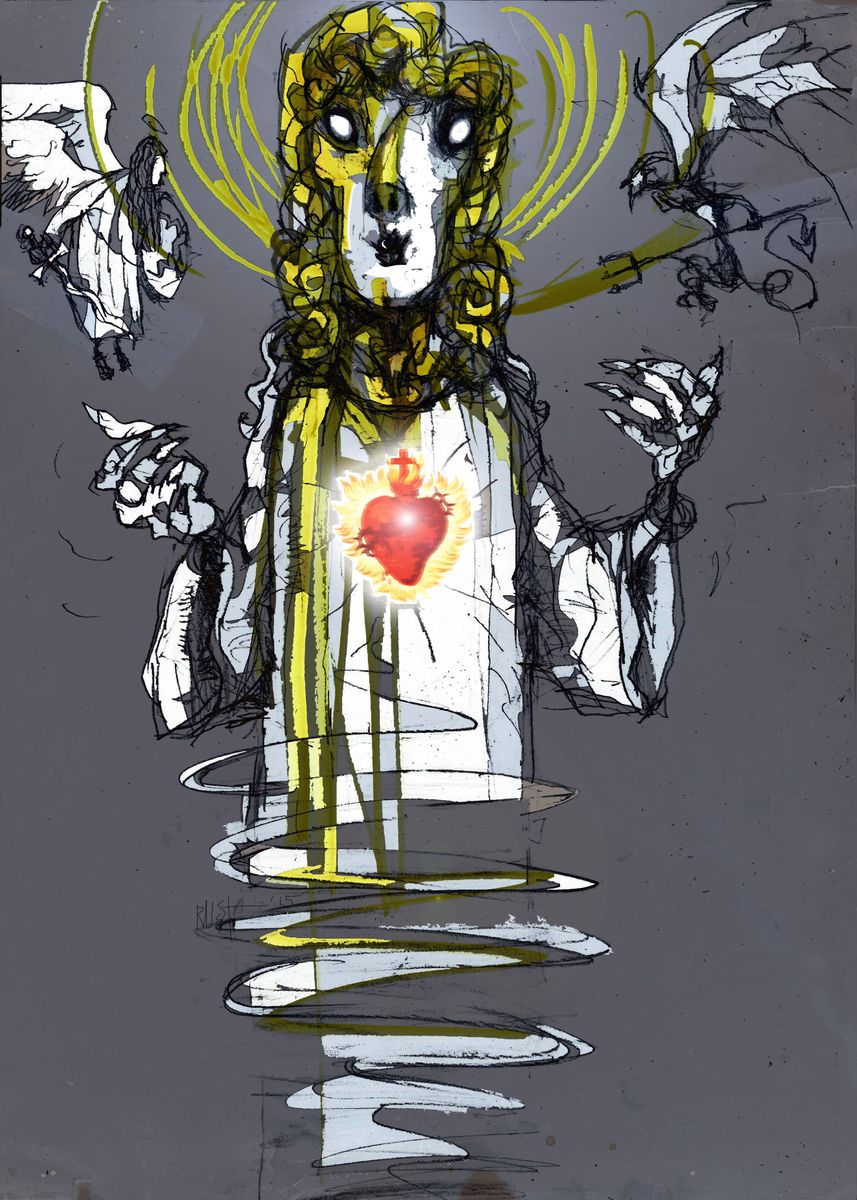 'THE GOD' Poster by Rusty Rust | Displate