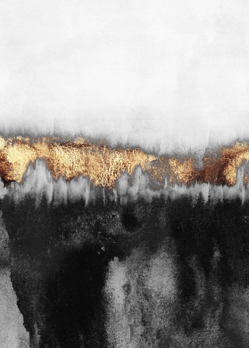 'Gloomy' Poster, picture, metal print, paint by Elisabeth Fredriksson ...