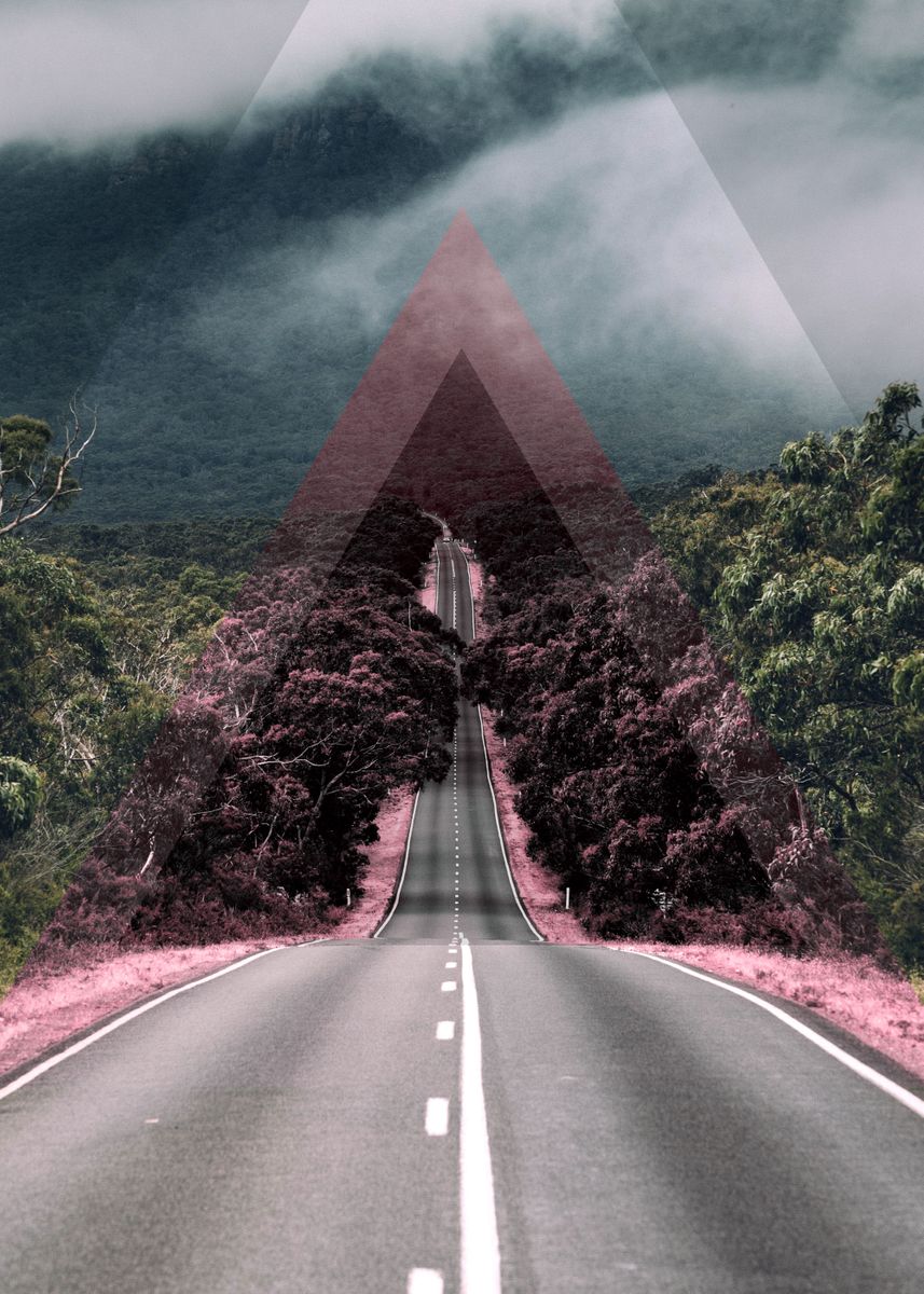 'Long road into the dark' Poster, picture, metal print, paint by Xavier ...