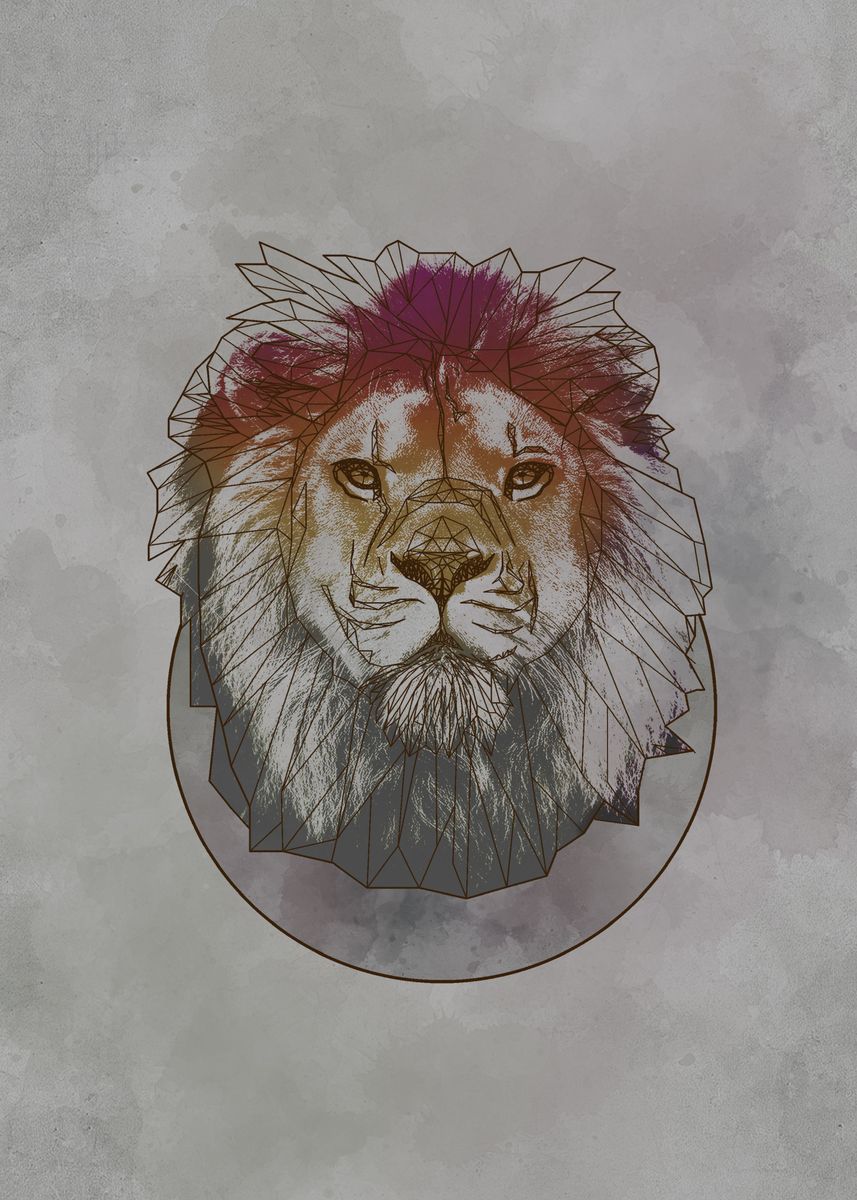 'Leo' Poster, picture, metal print, paint by Paul Sasan | Displate