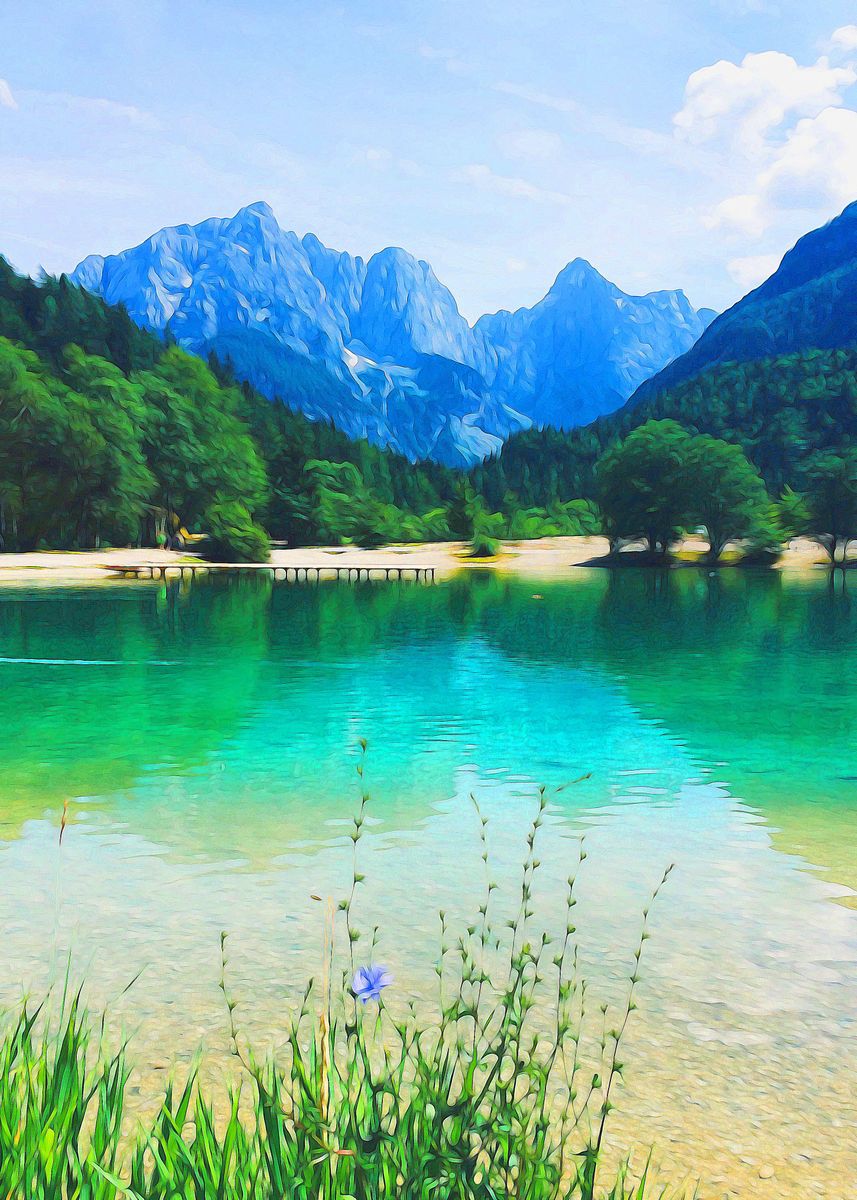 'The Lake' Poster by Armstrong | Displate