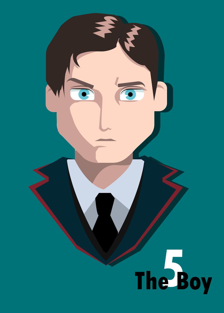 'the boy 5' Poster, picture, metal print, paint by Luis Cedeño | Displate