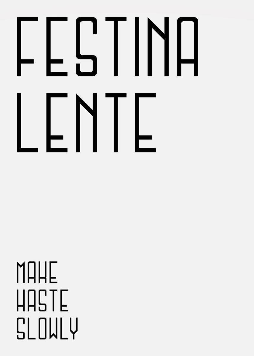 'Make Haste Slowly' Poster, picture, metal print, paint by Josh B ...