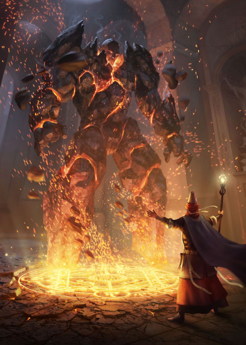 'Golem' Poster, picture, metal print, paint by GWENT | Displate