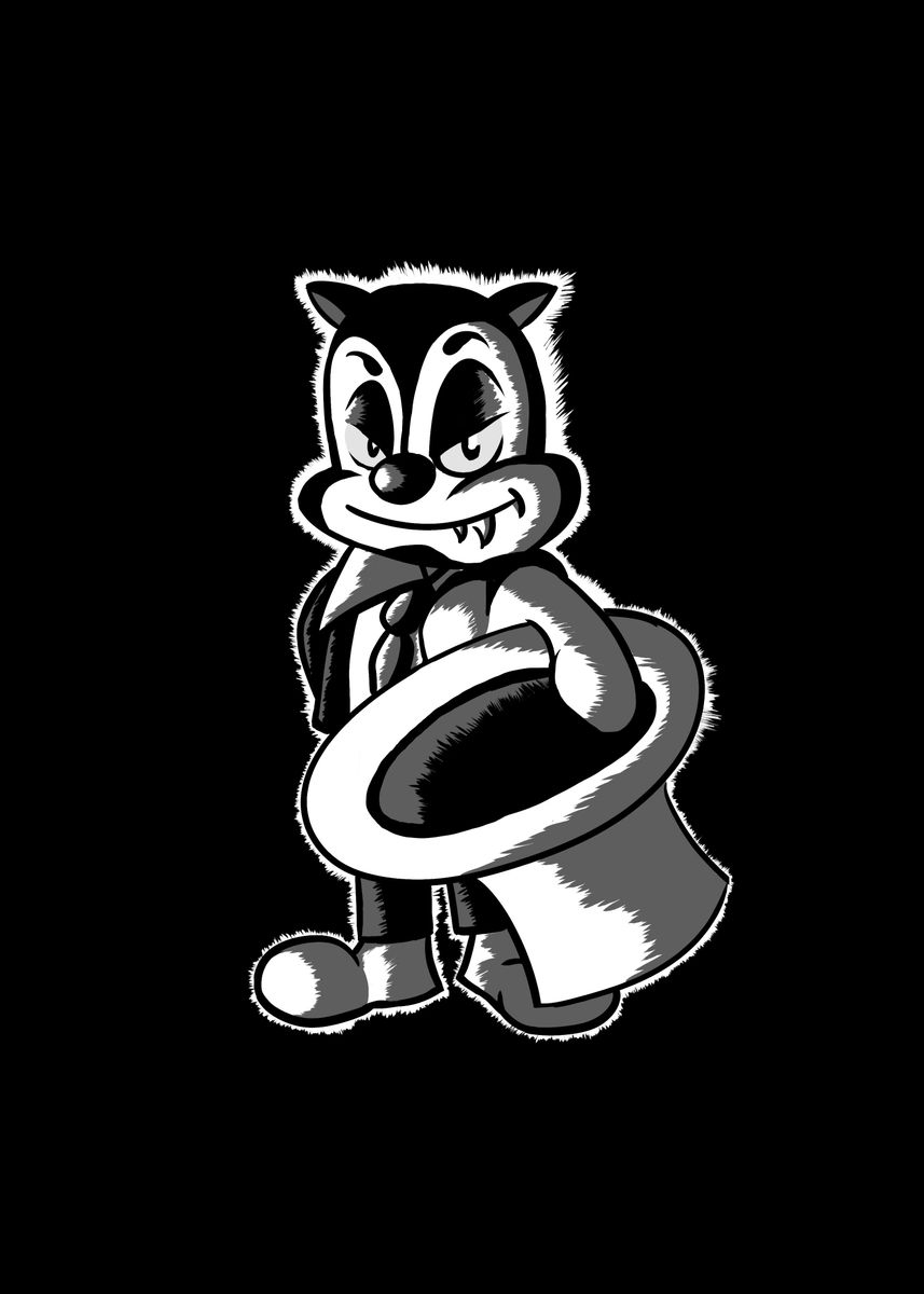 'Dandy the Cat' Poster, picture, metal print, paint by Vedran Horvat ...