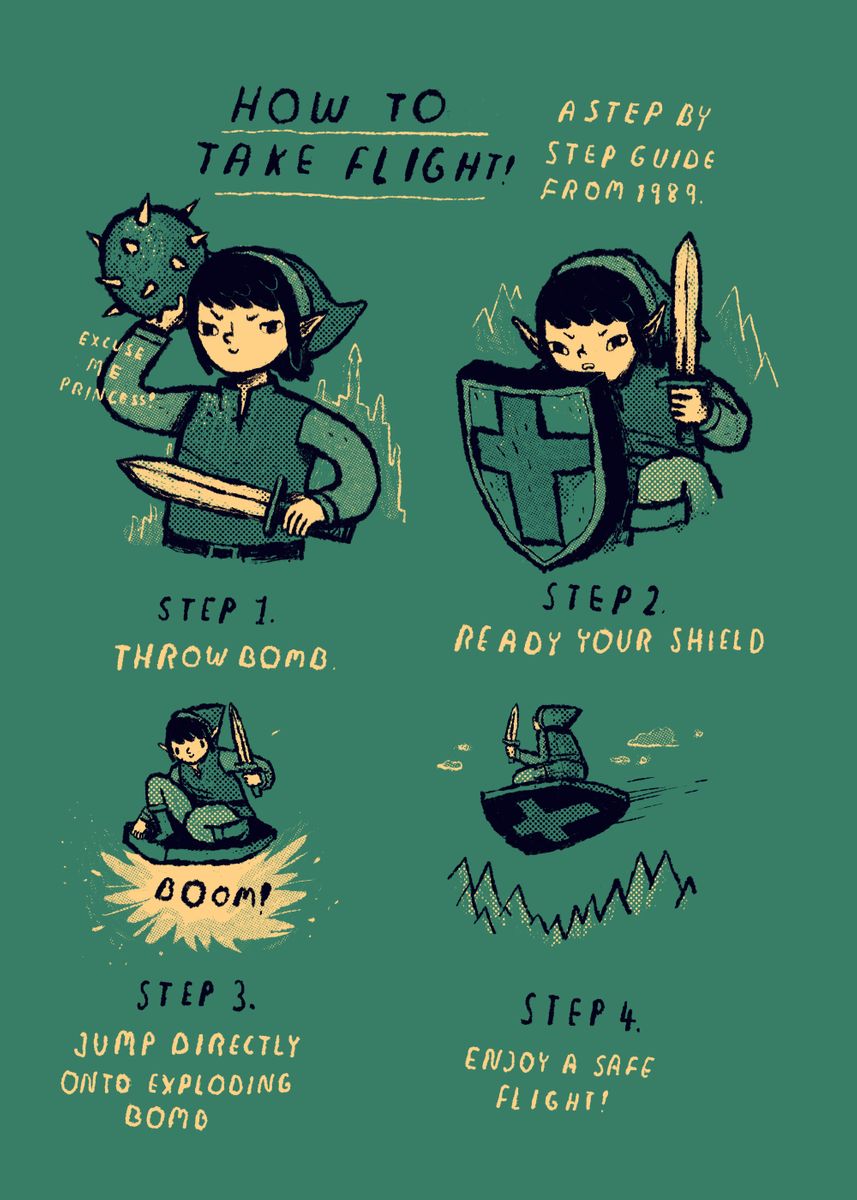 'how to fly' Poster, picture, metal print, paint by Louis roskosch ...