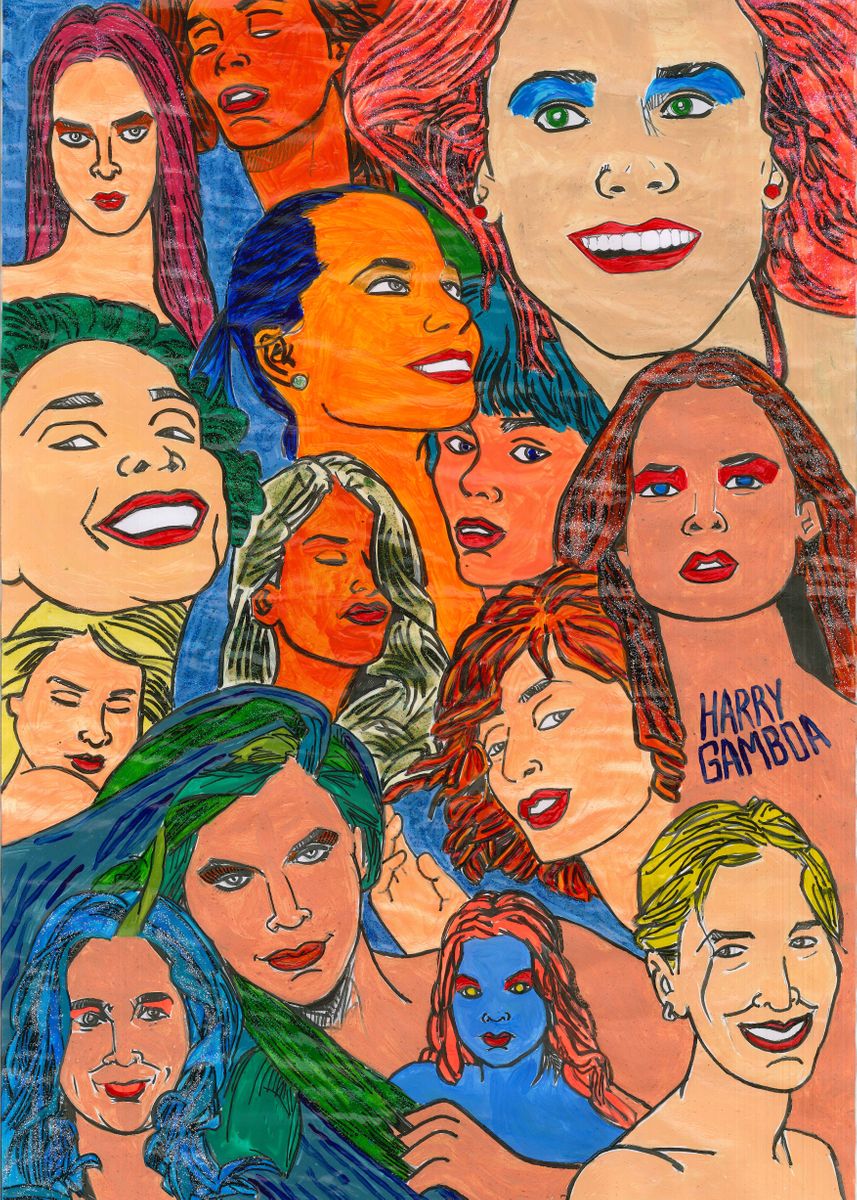 '05 HARRY GAMBOA DRAWINGS' Poster by HARRY GAMBOA | Displate