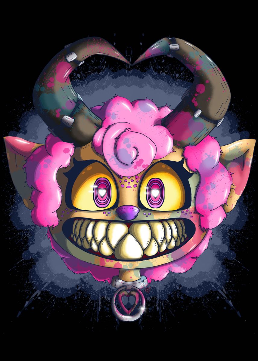 'Cotton the cupid demon' Poster, picture, metal print, paint by Stephan ...