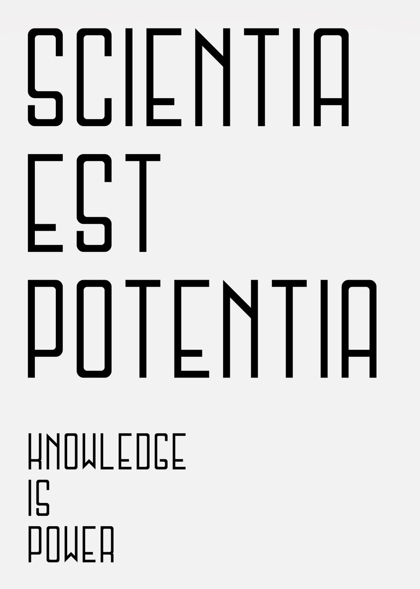 'Knowledge Is Power' Poster by Josh B | Displate