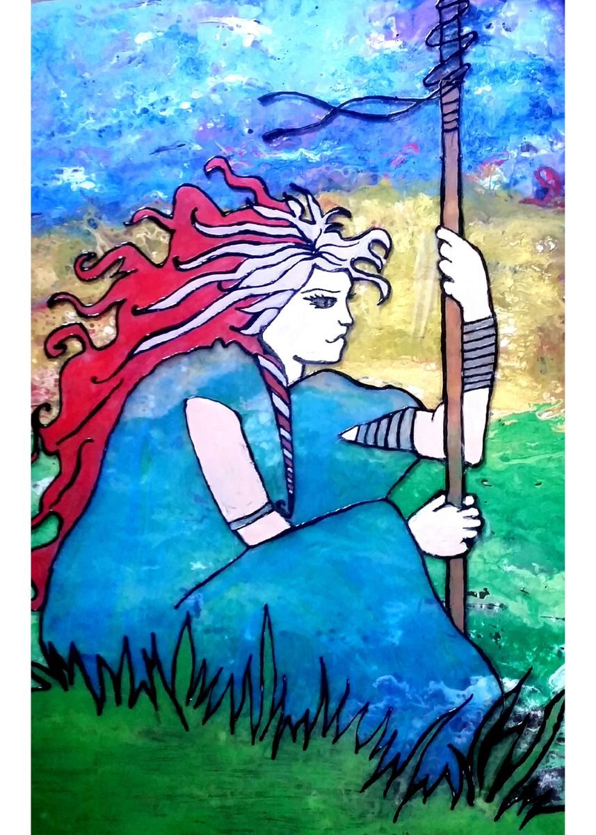 'Temerity' Poster, picture, metal print, paint by Carrie Tracy | Displate