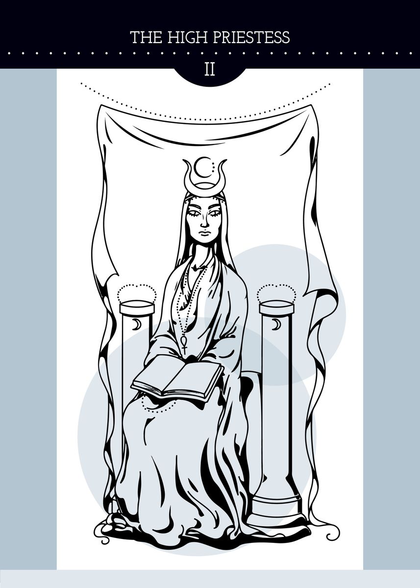 'The High Priestess' Poster by Raíssa Sansaloni | Displate