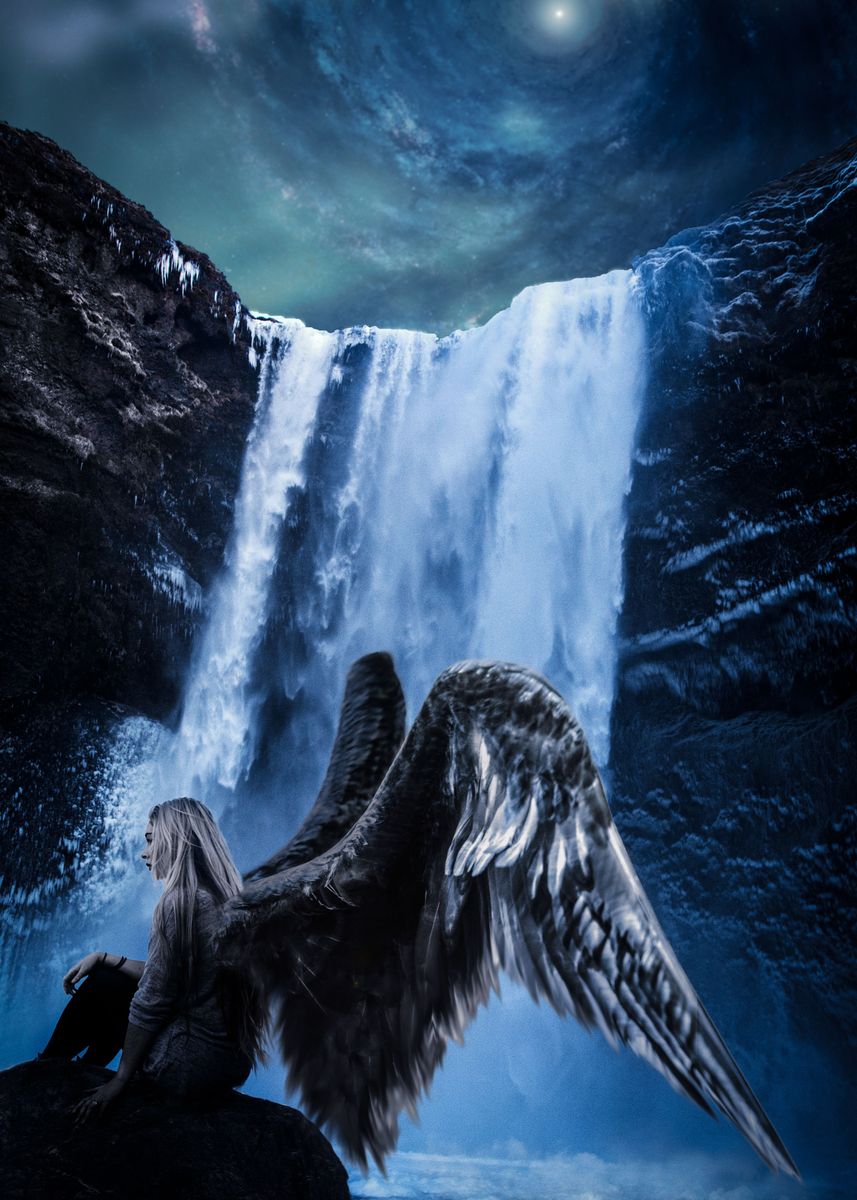 'Angel' Poster, picture, metal print, paint by Emy Meryart | Displate