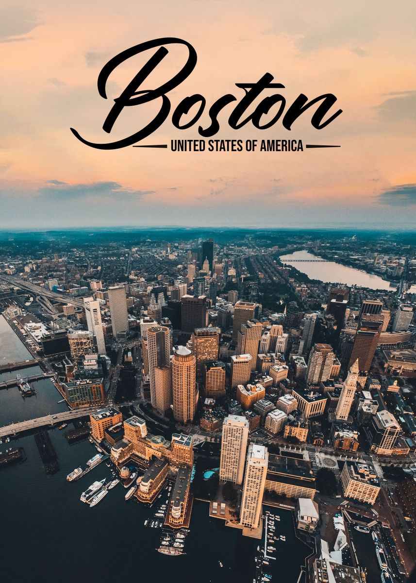 'Boston ' Poster, picture, metal print, paint by Tim Kaiser | Displate