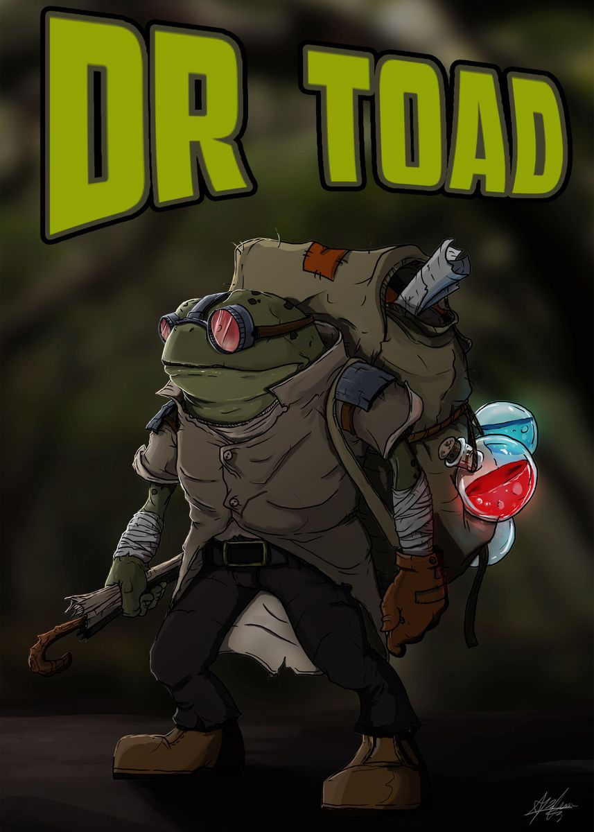 'Dr Toad' Poster, picture, metal print, paint by niel kevin palma ...
