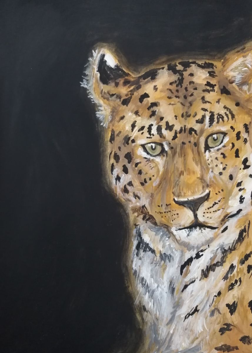 'Amur Leopard' Poster, picture, metal print, paint by Anna Emilia ...