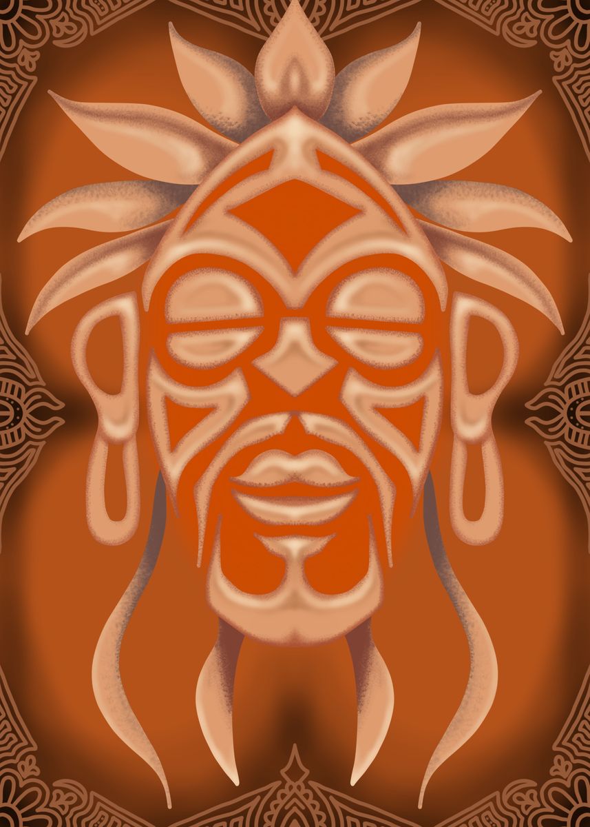 'grace face' Poster, picture, metal print, paint by Edward Kamau | Displate