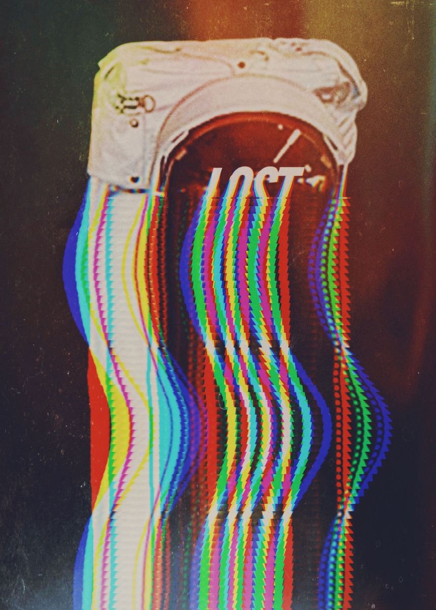 'Lost' Poster, picture, metal print, paint by seam less | Displate