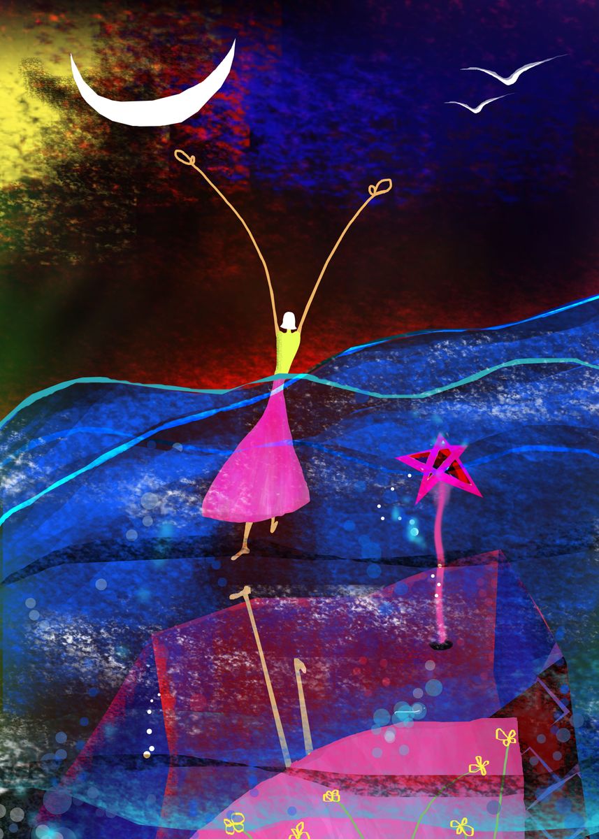 'one life ' Poster, picture, metal print, paint by shashank | Displate