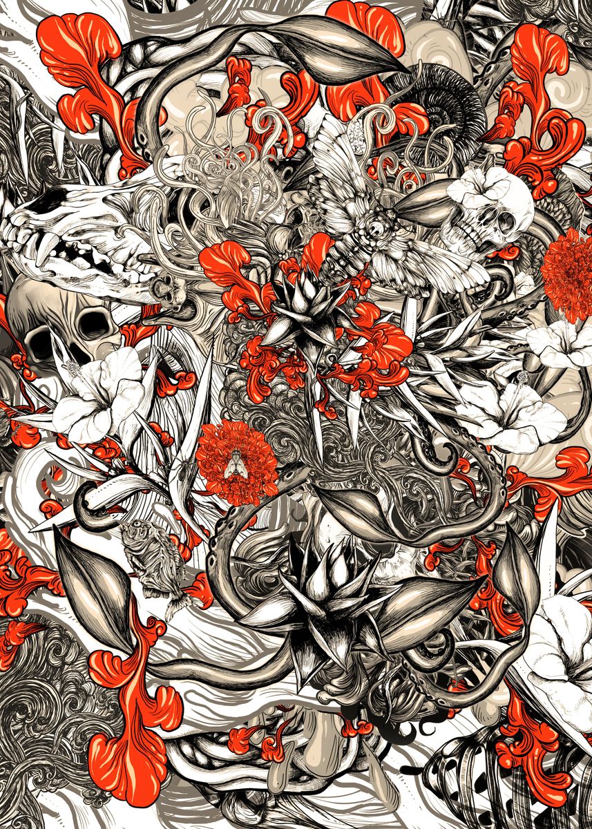 'Mix V' Poster by Fake Face | Displate