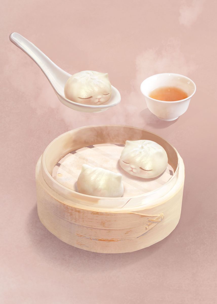 'Bao' Poster, picture, metal print, paint by zkokzohi | Displate