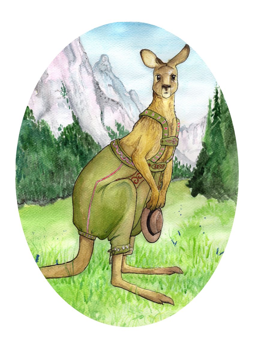 'Austrian Kangaroo' Poster by CrazyDaisy | Displate