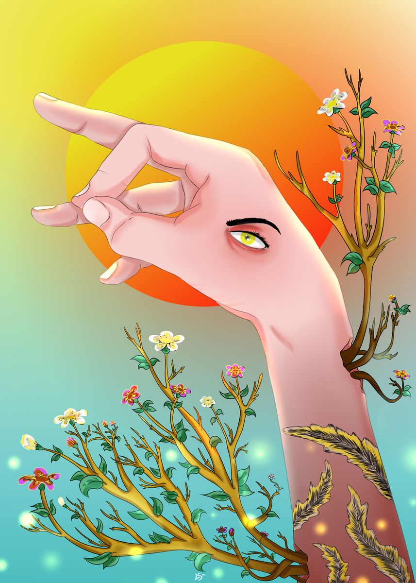 'Inner Eye' Poster, picture, metal print, paint by Loganue Saputra Jr ...