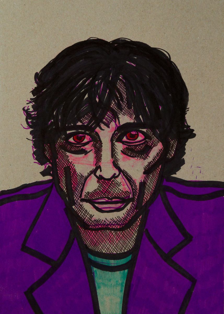 'Neil Gaiman' Poster by Kazter | Displate