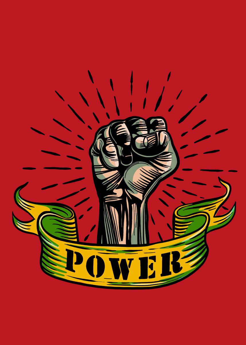 'Fist male hand ' Poster, picture, metal print, paint by 9george ...