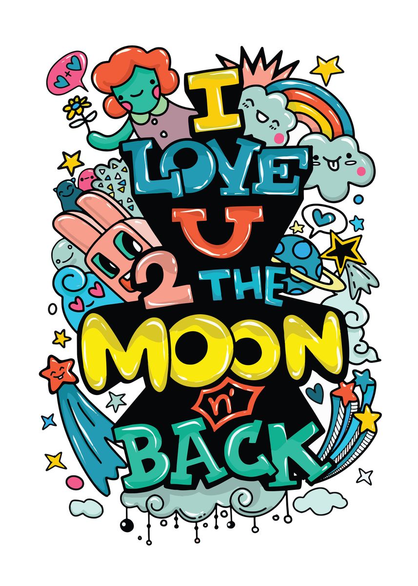 'I love You' Poster, picture, metal print, paint by 9george pongatichat ...