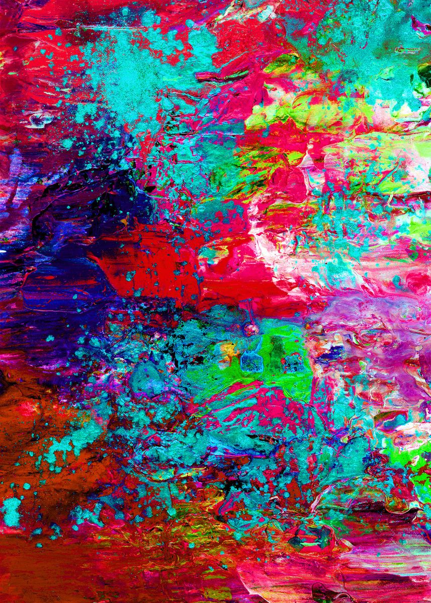 'Bright colors ' Poster, picture, metal print, paint by ...