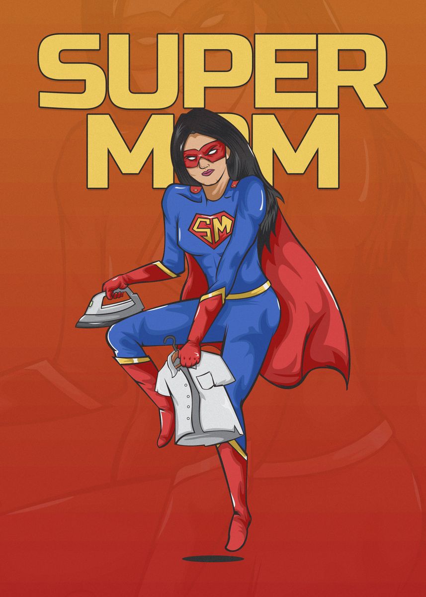 'SUPERMOM APR19' Poster by April Padua | Displate
