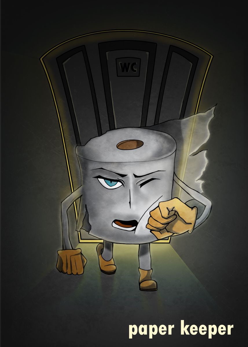 'Paper Keeper' Poster, picture, metal print, paint by Comedian | Displate