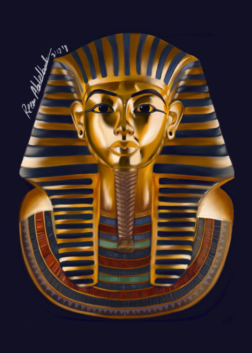 'King Tut' Poster, picture, metal print, paint by Reem Abdelbadie ...