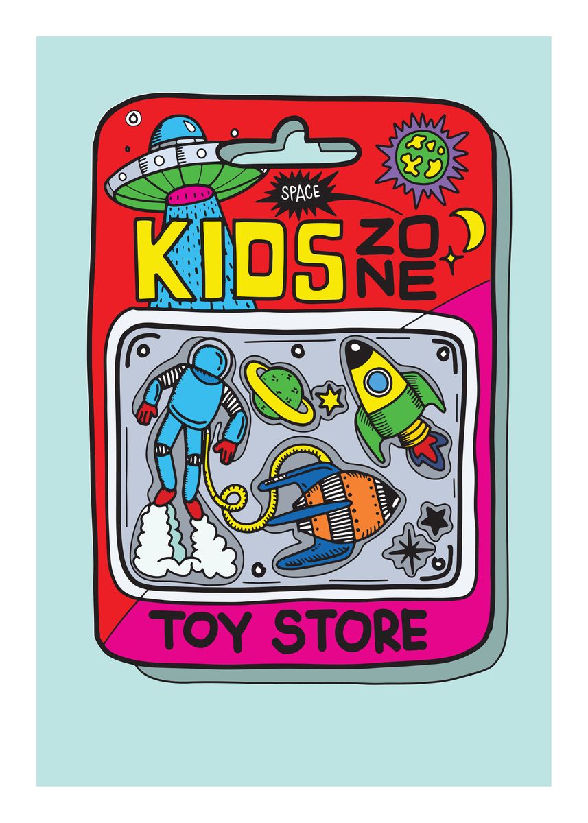 'pop art poster Toy case' Poster by 9george pongatichat | Displate