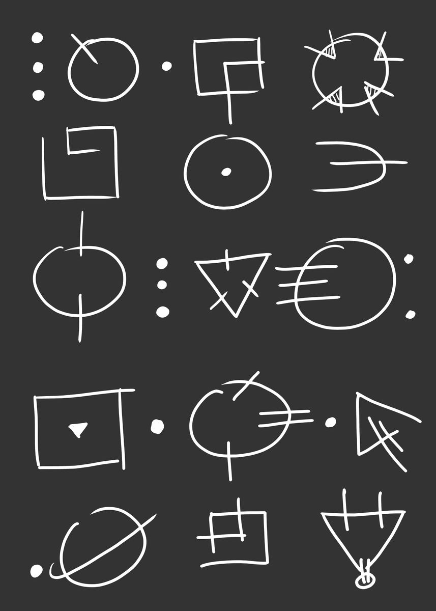 'Speed Symbols 1' Poster by Daniel Raygoza | Displate