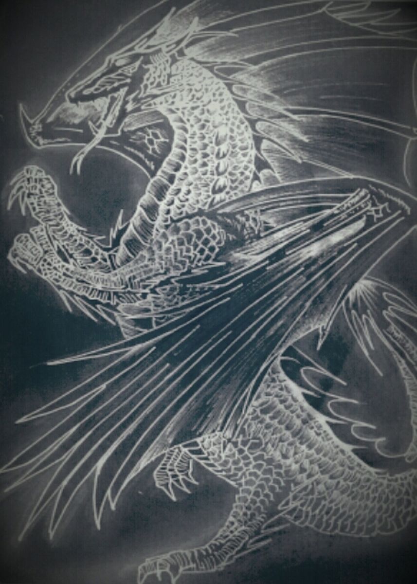 'White Dragon' Poster by Dalzim Lee | Displate