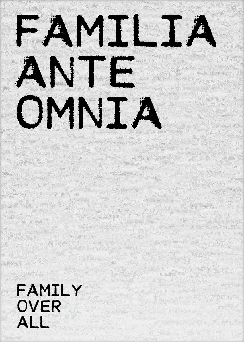 'Family Over All' Poster, picture, metal print, paint by Josh B | Displate