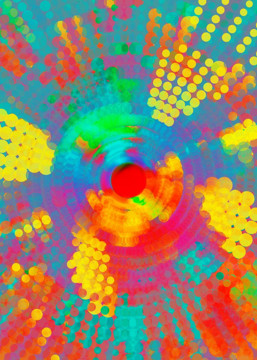 'Colorful Summer Sun' Poster by HAKKI ARSLAN | Displate