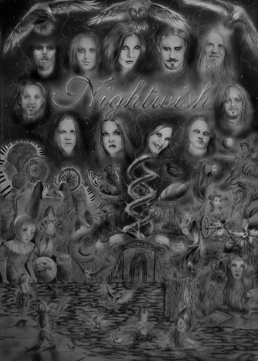 '20 years of Nightwish' Poster, picture, metal print, paint by ...