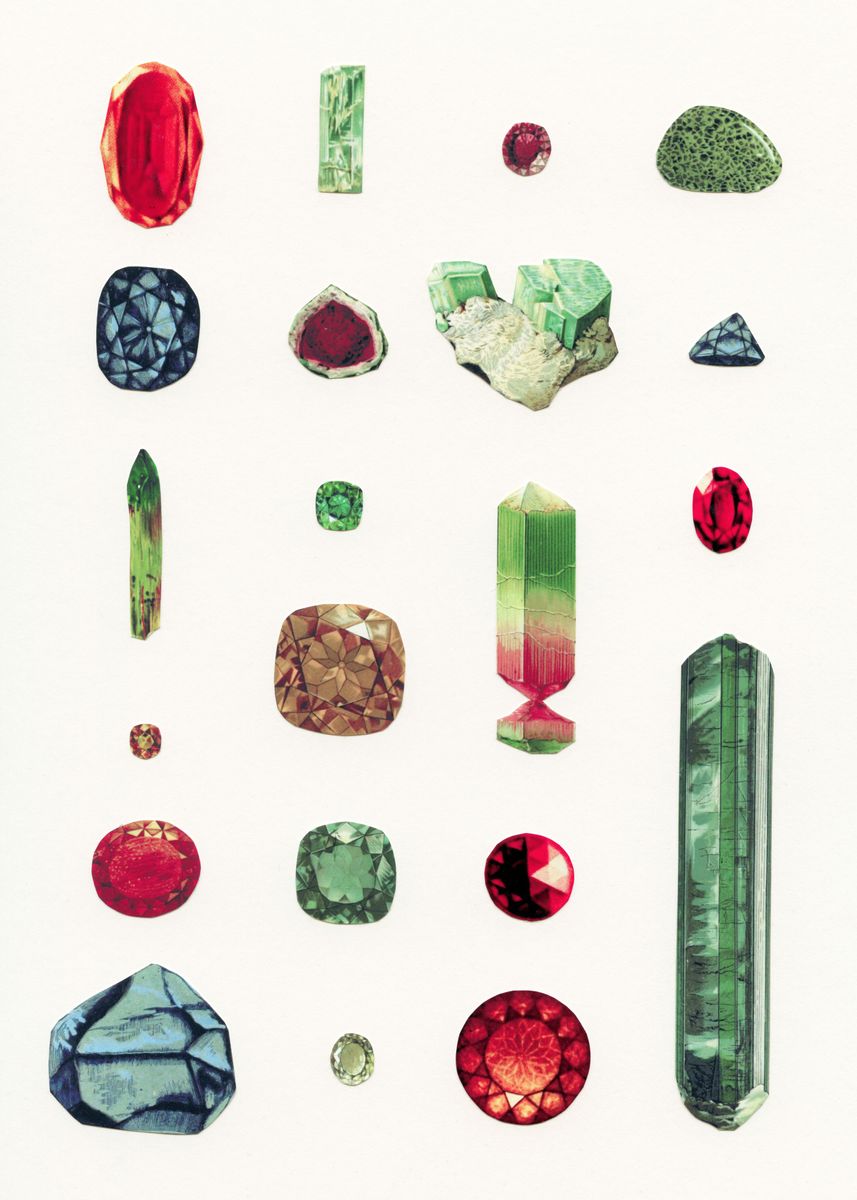 'Precious Stones' Poster, picture, metal print, paint by Cassia Beck ...