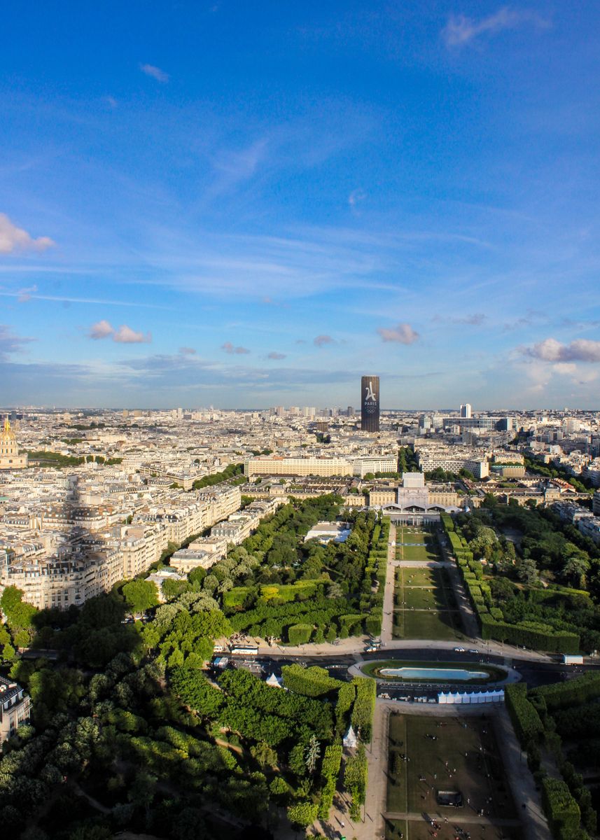 'Paris 1' Poster, picture, metal print, paint by Z Chou | Displate