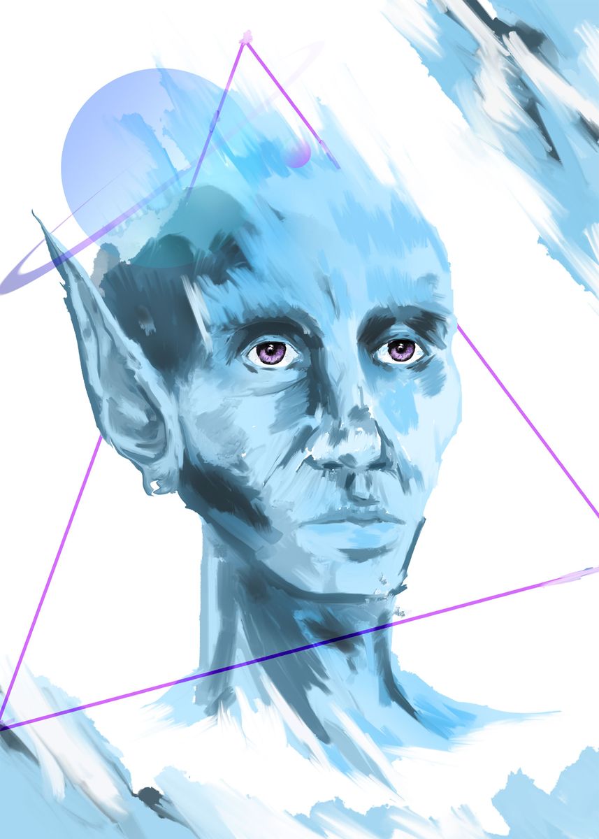 'ice elf' Poster, picture, metal print, paint by melih bozkurt | Displate